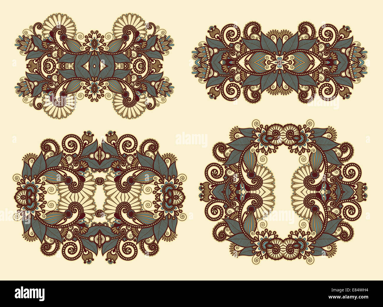 ornamental floral adornment for your design Stock Photo - Alamy