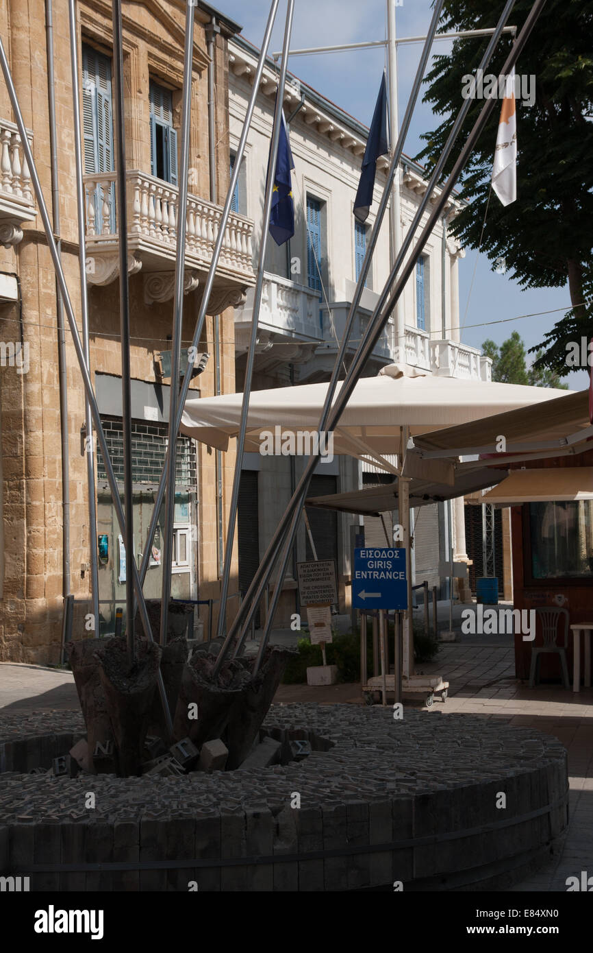 Green Line Check Point at Nicosia Cyprus Stock Photo - Alamy