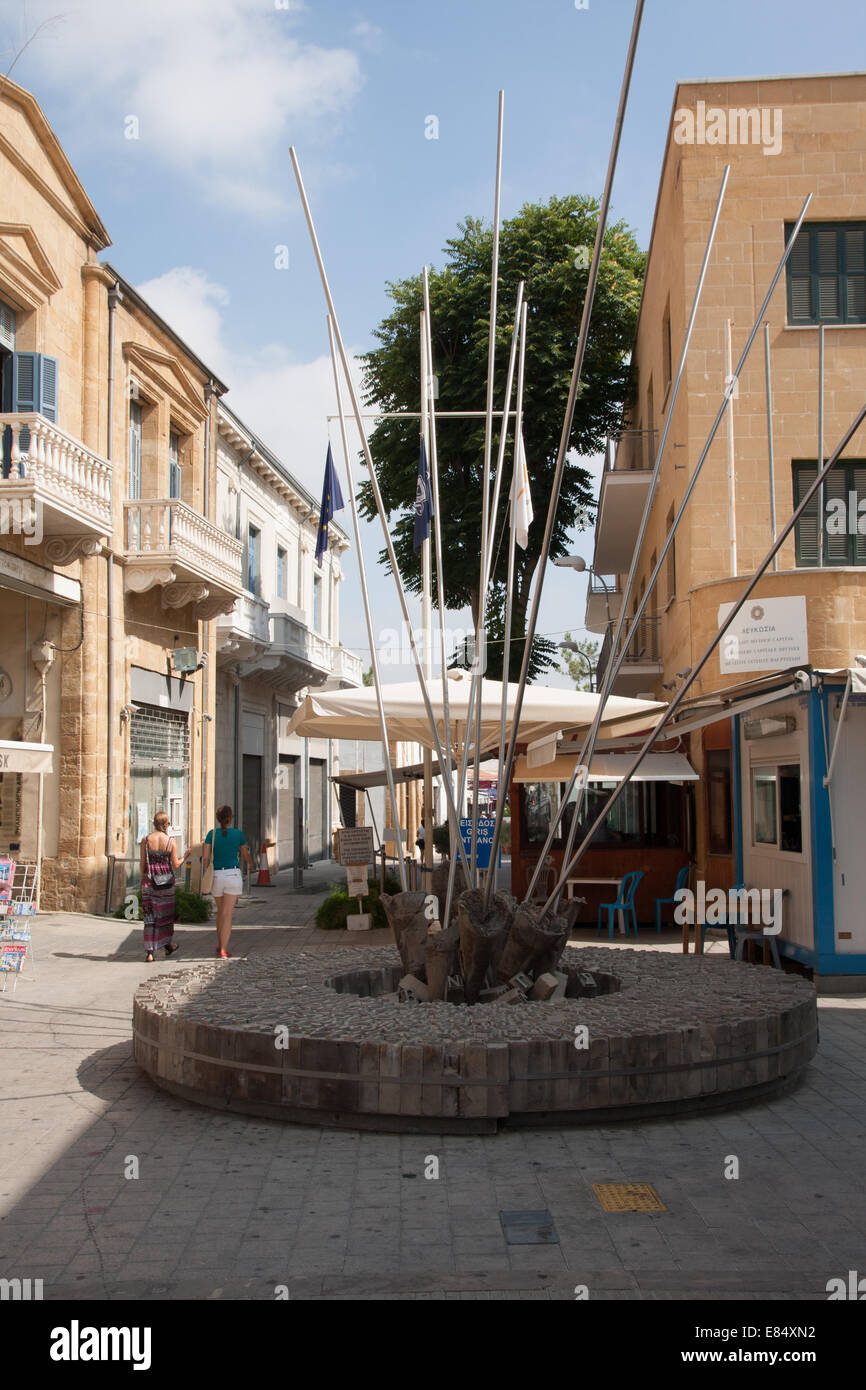 Green Line Check Point at Nicosia Cyprus Stock Photo - Alamy