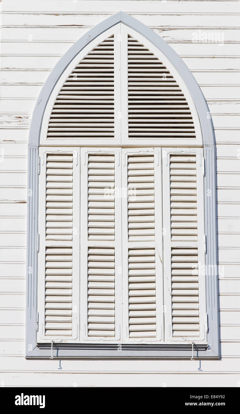 White Wooden Window Stock Photo - Alamy