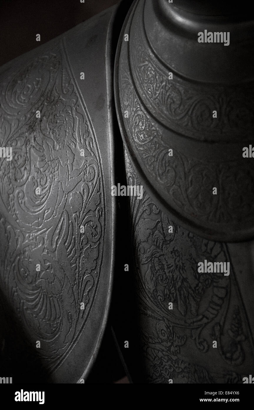 Detailed view of a suit of armour Stock Photo - Alamy