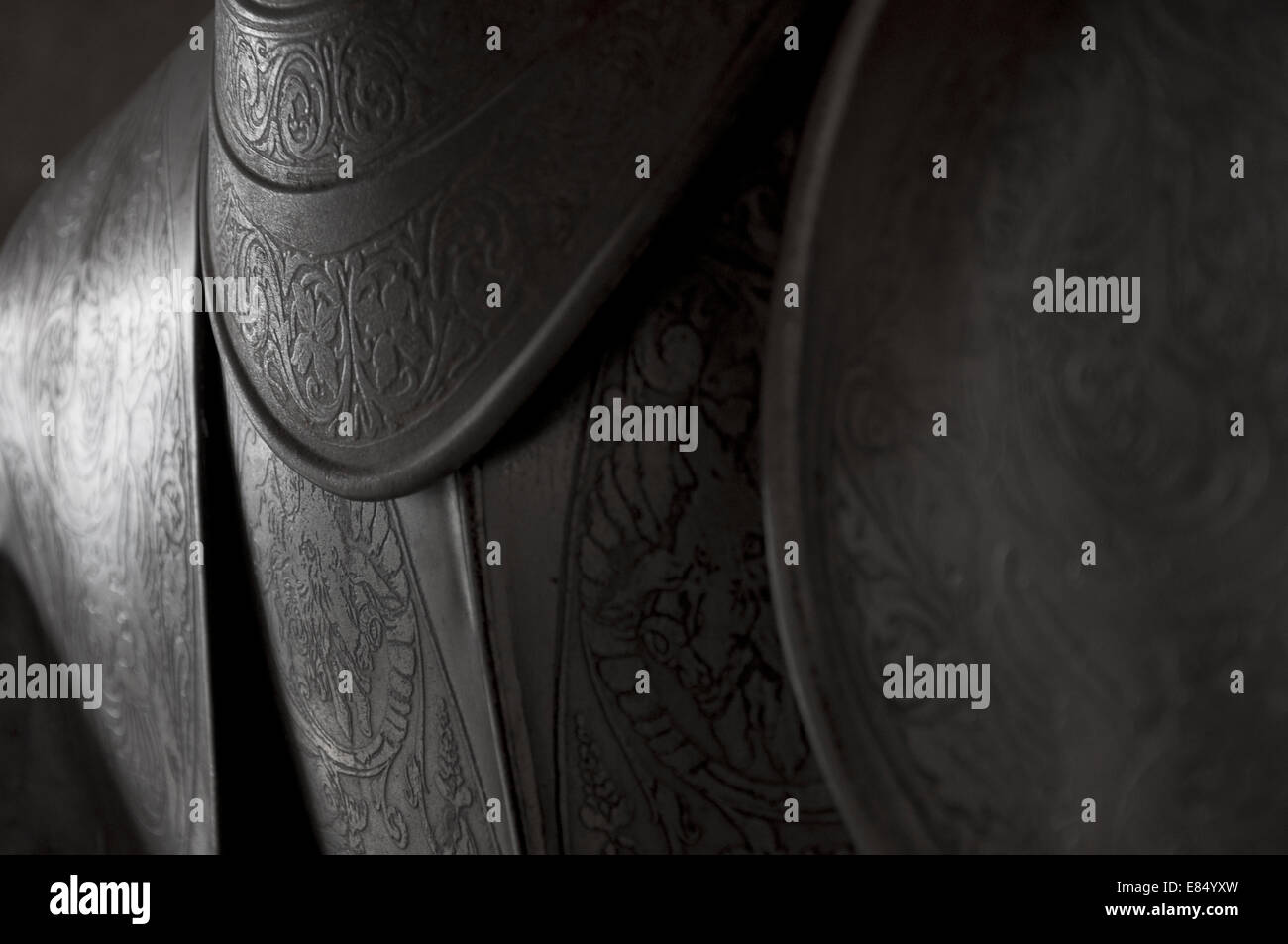 Detailed view of a suit of armour Stock Photo - Alamy