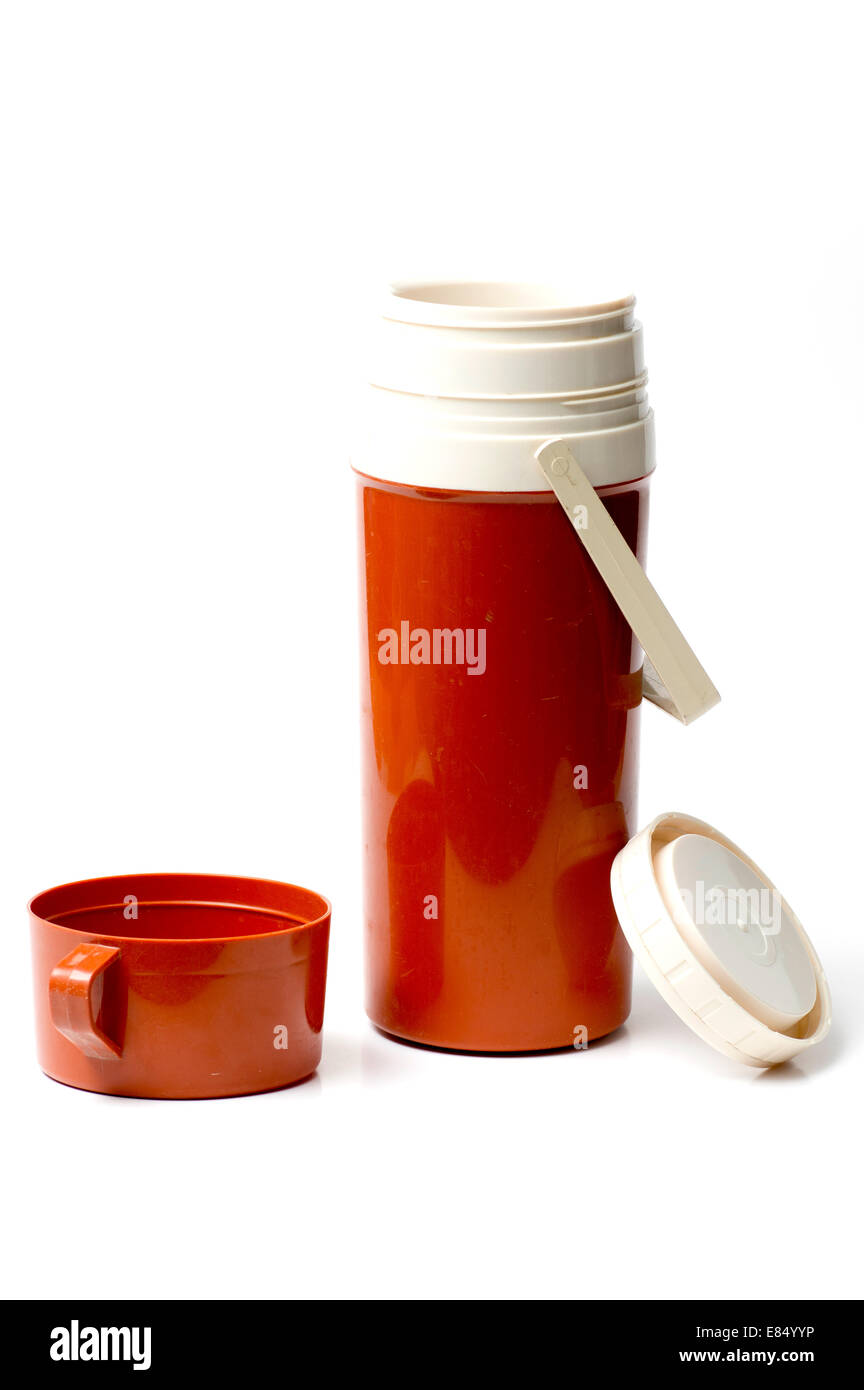 Old plastic thermos Stock Photo - Alamy