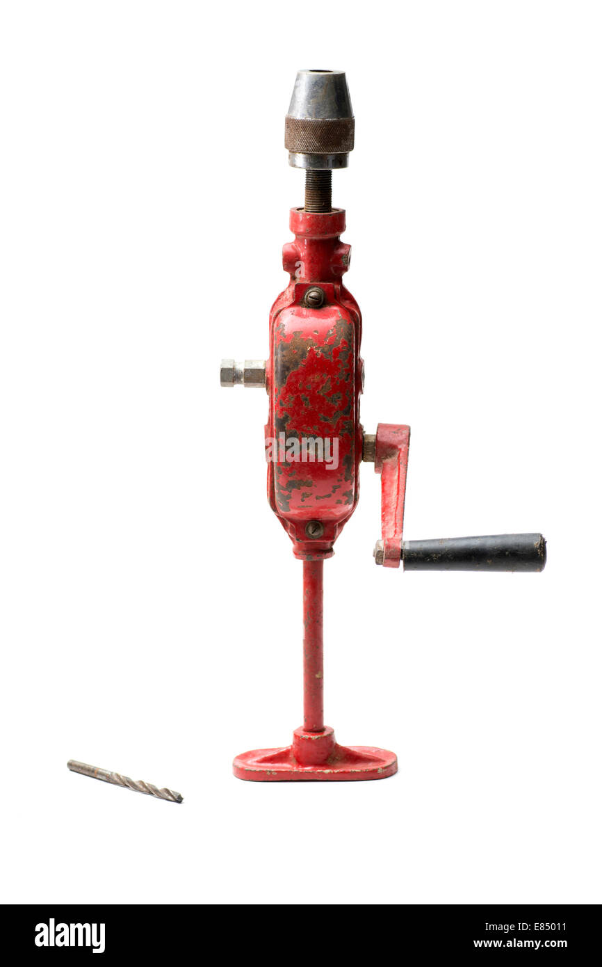 Old drill standing Stock Photo - Alamy