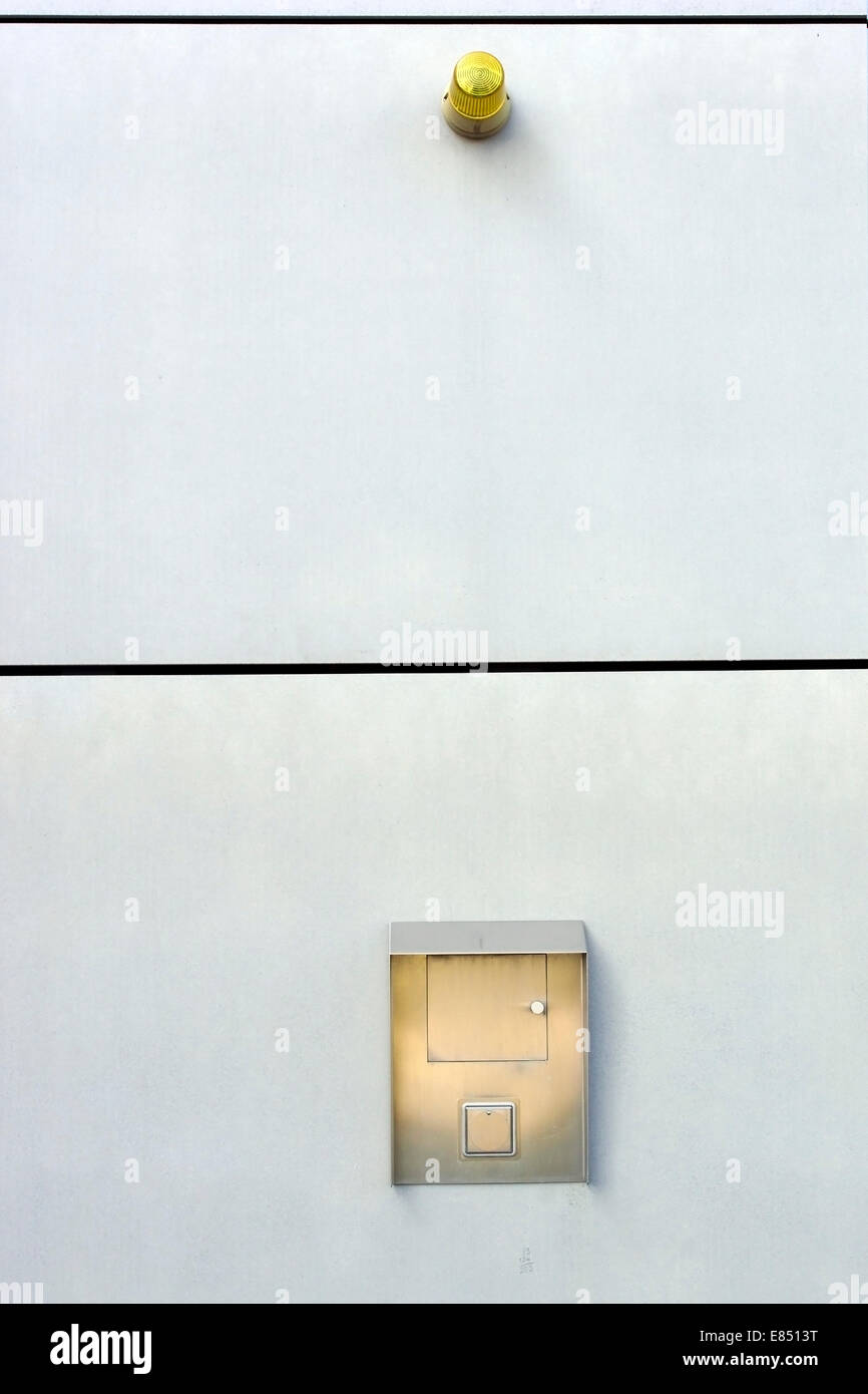 Warning light and emergency switch Stock Photo - Alamy