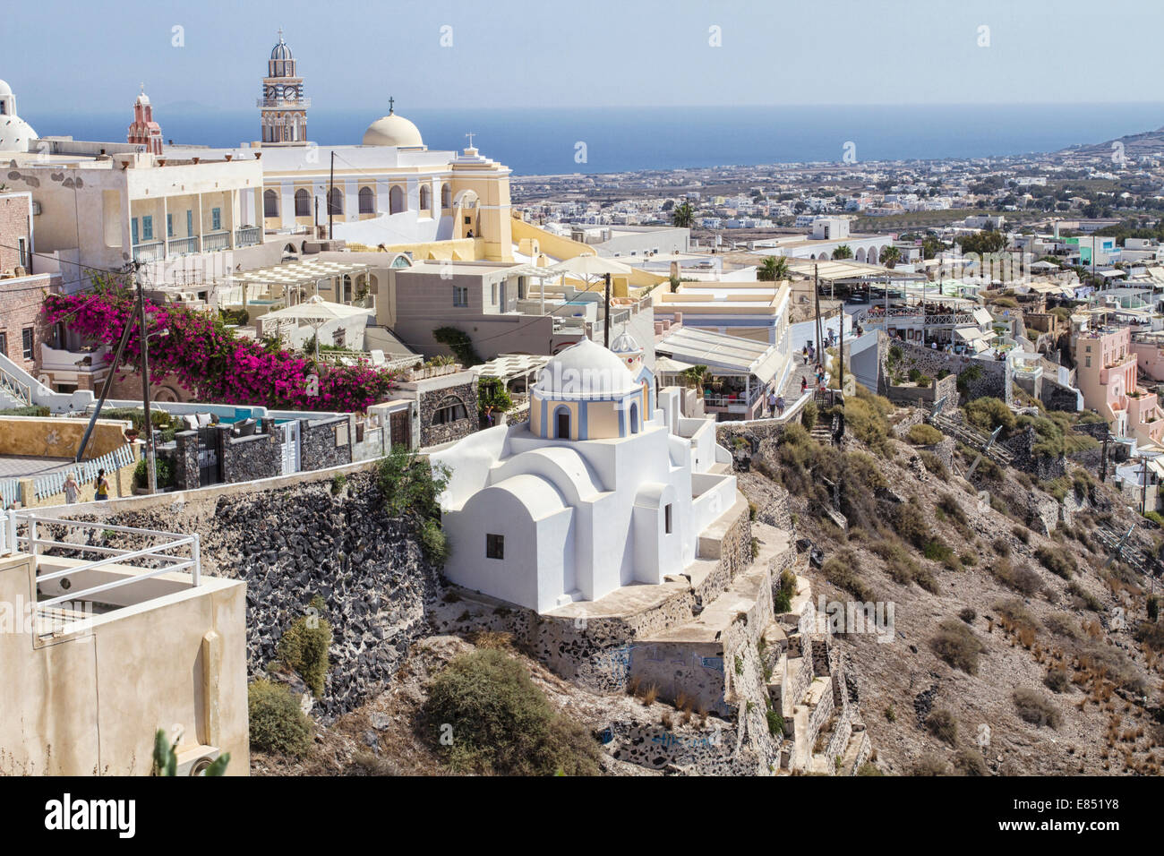 Beautiful scenery of Thira Stock Photo - Alamy
