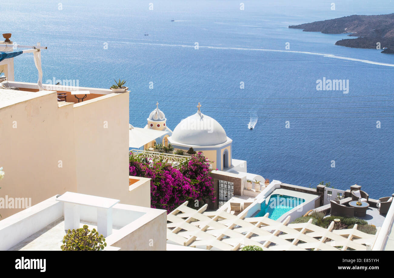 Beautiful scenery of Thira Stock Photo - Alamy