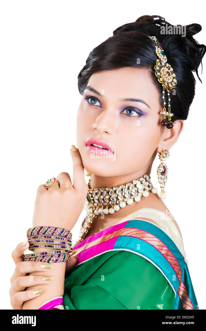 indian Beautiful Ladies Traditional Dress Stock Photo - Alamy