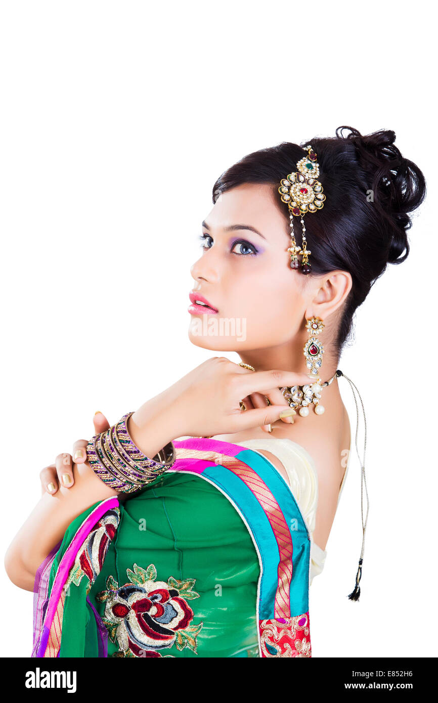 indian Beautiful Ladies Traditional Dress Stock Photo - Alamy