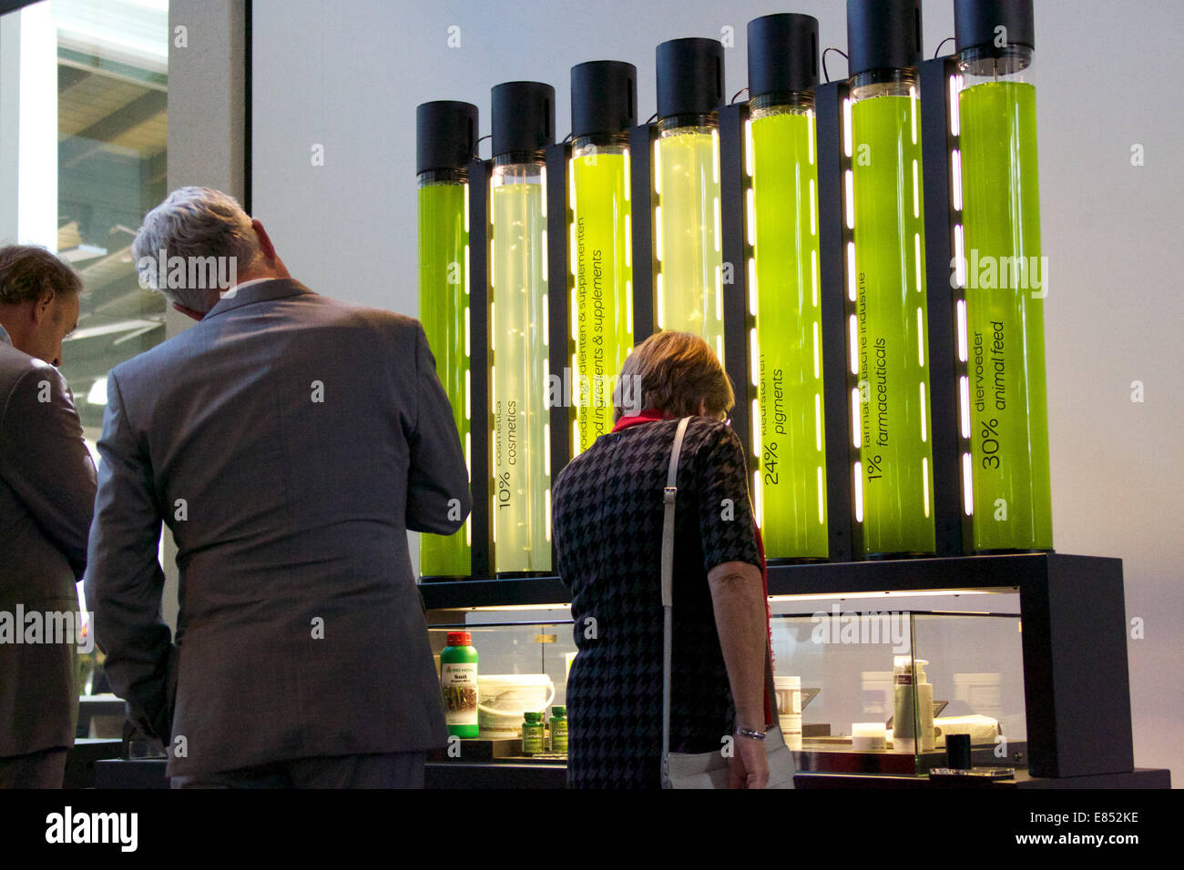Amsterdam, Netherlands. 30th Sep, 2014. People visit the Micropia ...