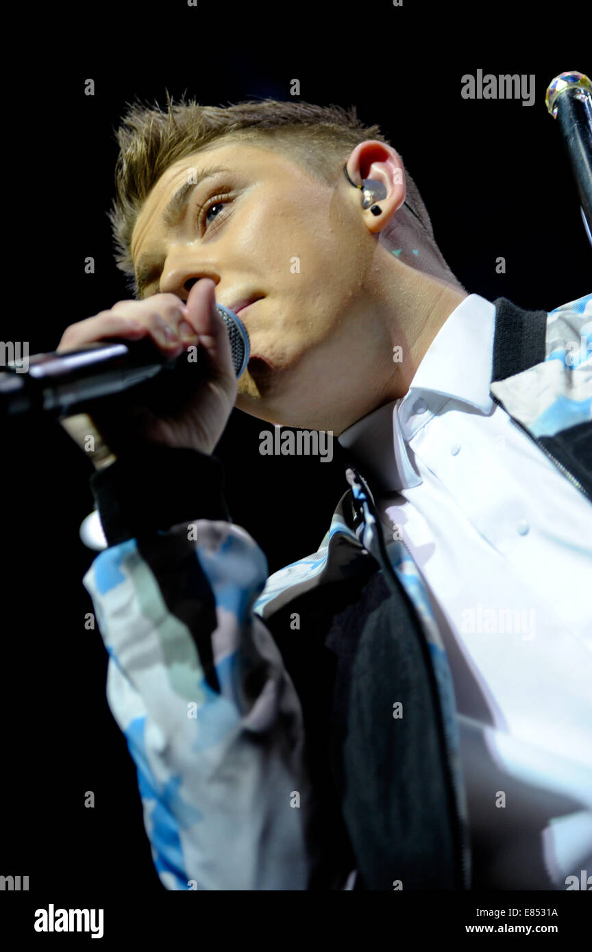 The X Factor Tour 2014 held at LG Arena Featuring: Nicholas McDonald Where: Birmingham, United ...