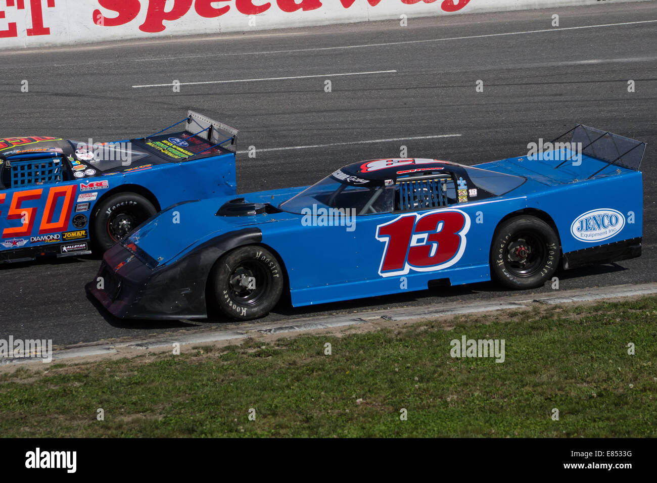 OSCAAR Outlaw SUper Late Model driver GARY PASSER #13 Stock Photo - Alamy