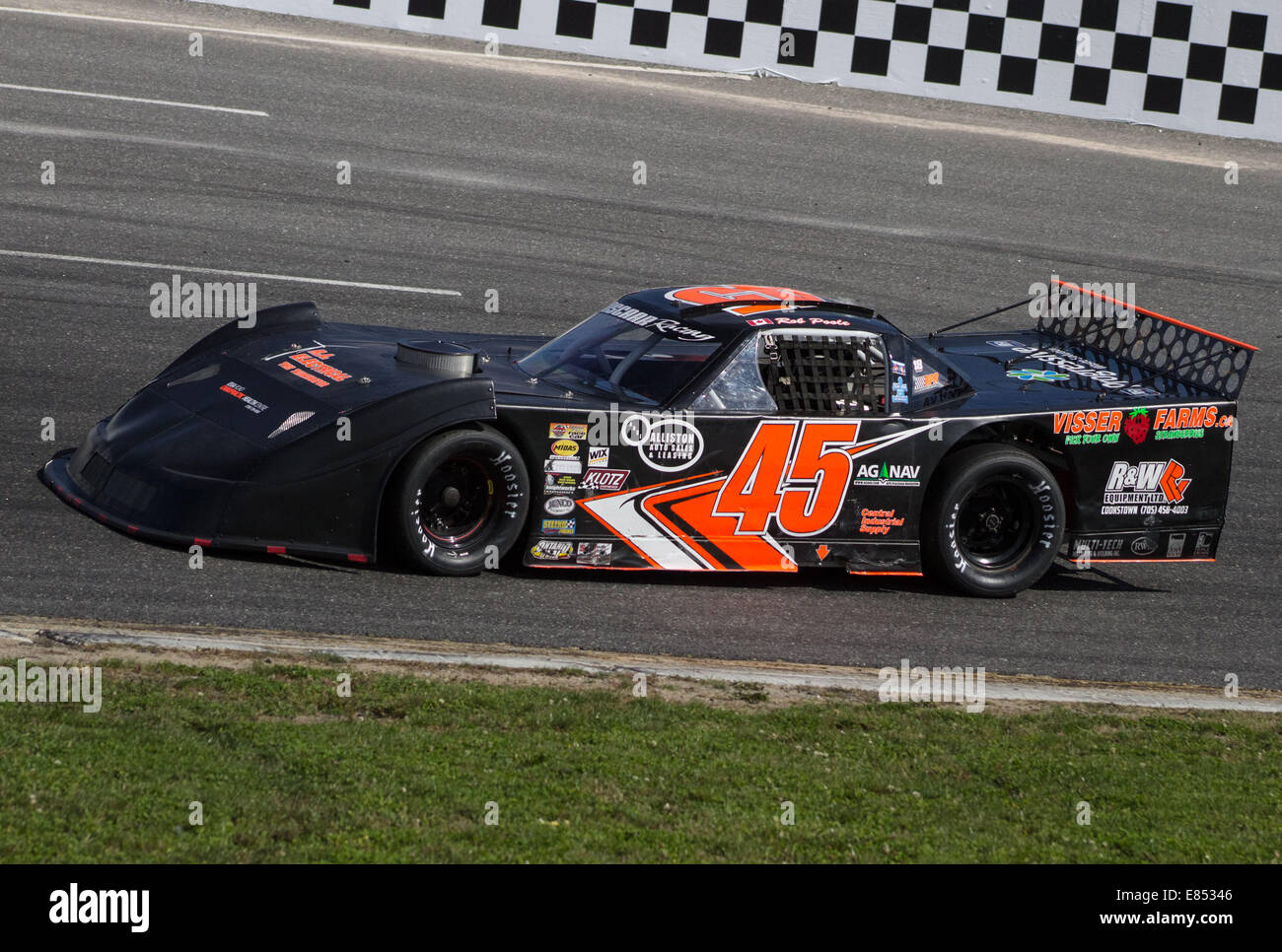OSCAAR Outlaw SUper Late Model driver ROB POOLE #45 Stock Photo - Alamy
