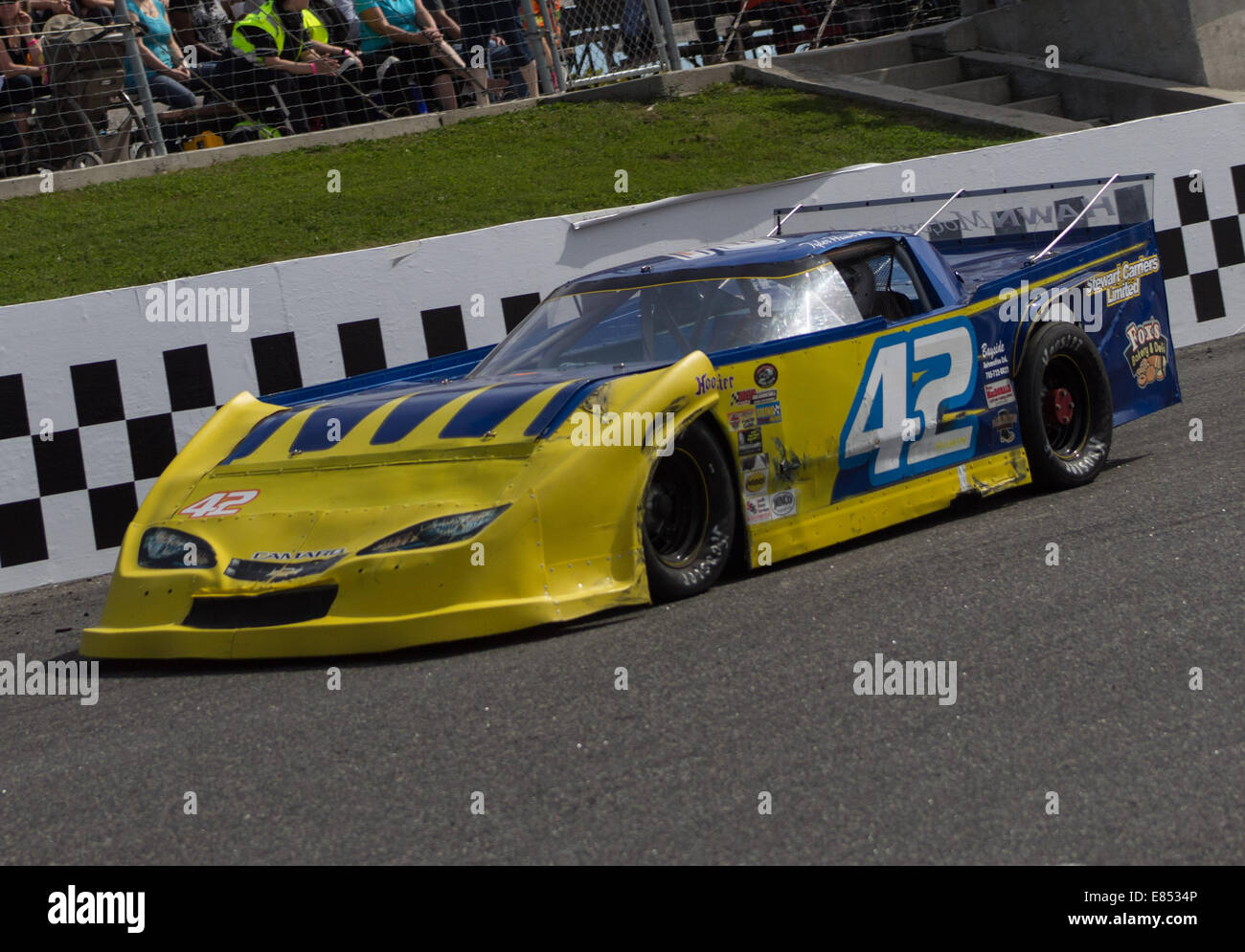 OSCAAR Outlaw Super Late Model driver TYLER HAWN #42 Stock Photo - Alamy