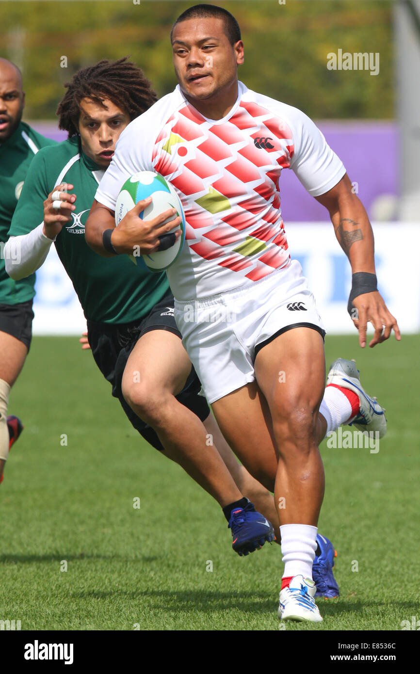 Incheon, South Korea. 30th Sep, 2014. Lomano Lava Lemeki (JPN) Rugby ...