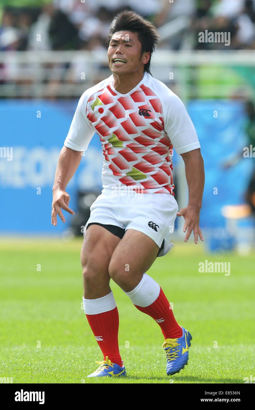 Incheon, South Korea. 30th Sep, 2014. Katsuyuki Sakai (JPN) Rugby : Men ...