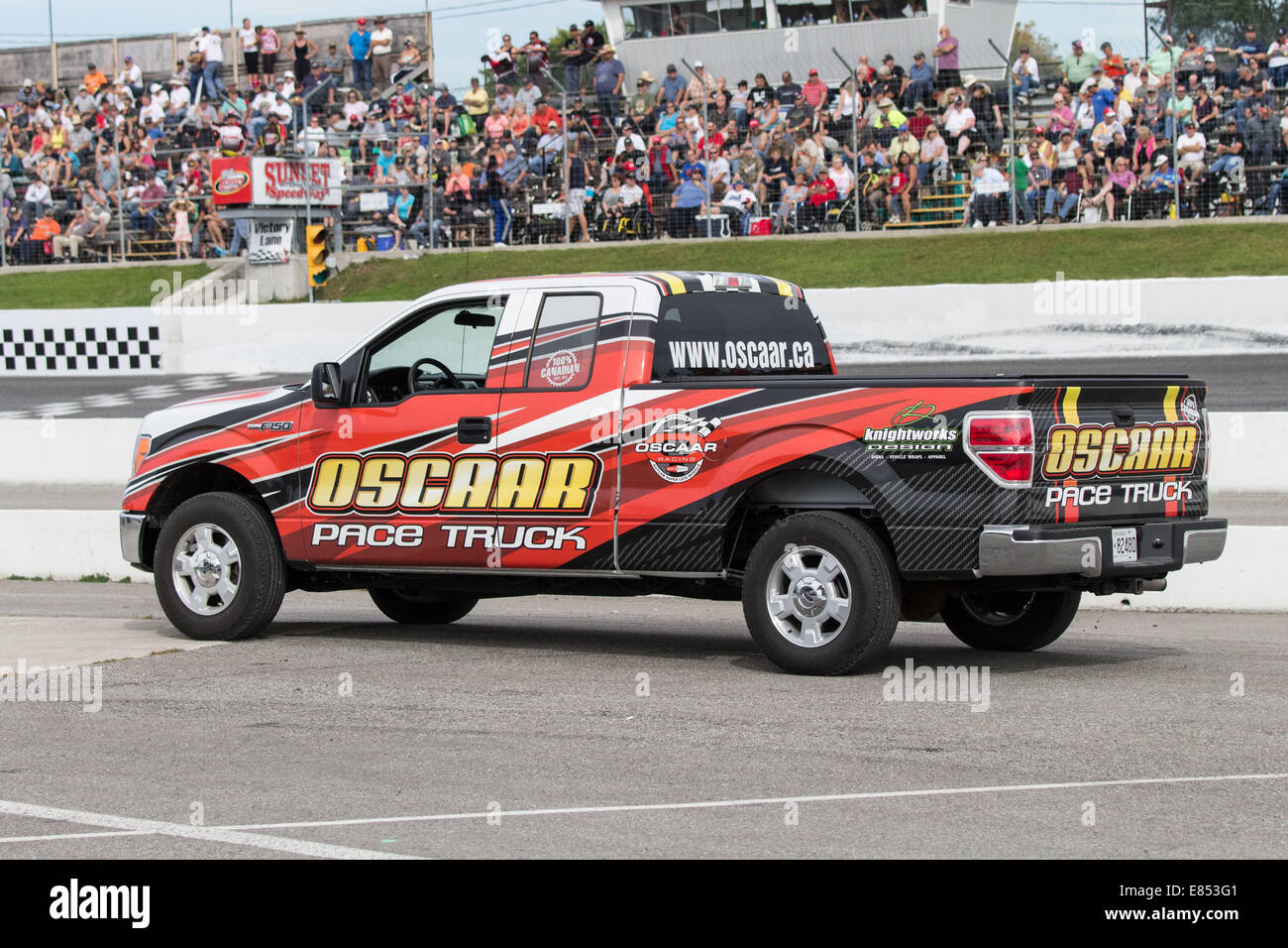 OSCAAR Outlaw SUper Late Model Pace Truck Stock Photo - Alamy