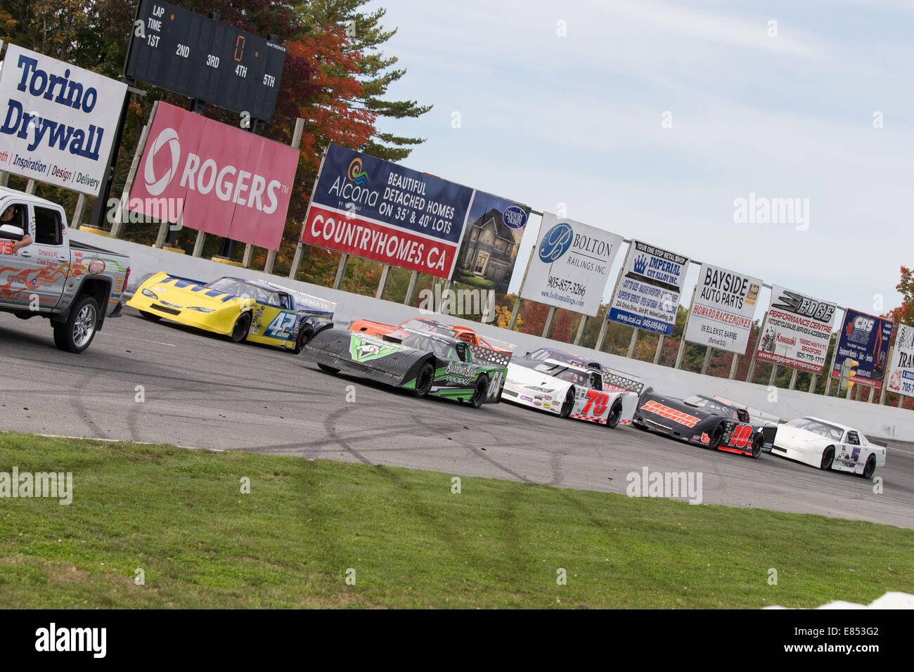 OSCAAR Outlaw Super Late Models Heat Race Stock Photo - Alamy