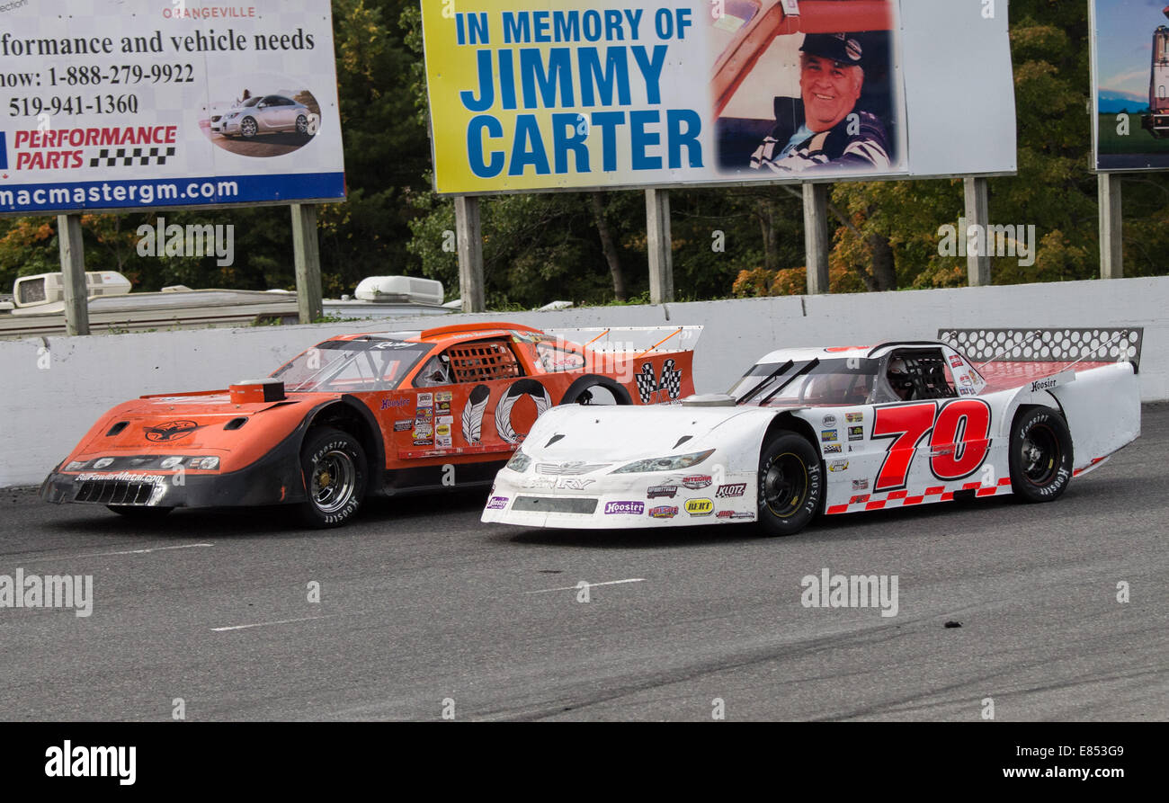 OSCAAR Outlaw Super Late Model driver's JEFF HANLEY #70 and JESSE ...