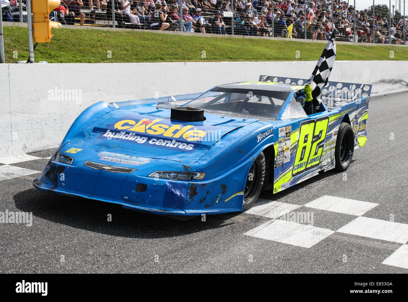 OSCAAR Outlaw SUper Late Model driver COREY JONES #82 Stock Photo - Alamy