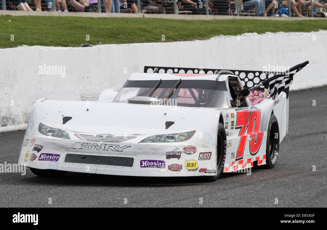 OSCAAR Outlaw SUper Late Model driver JEFF HANLEY #70 Stock Photo - Alamy