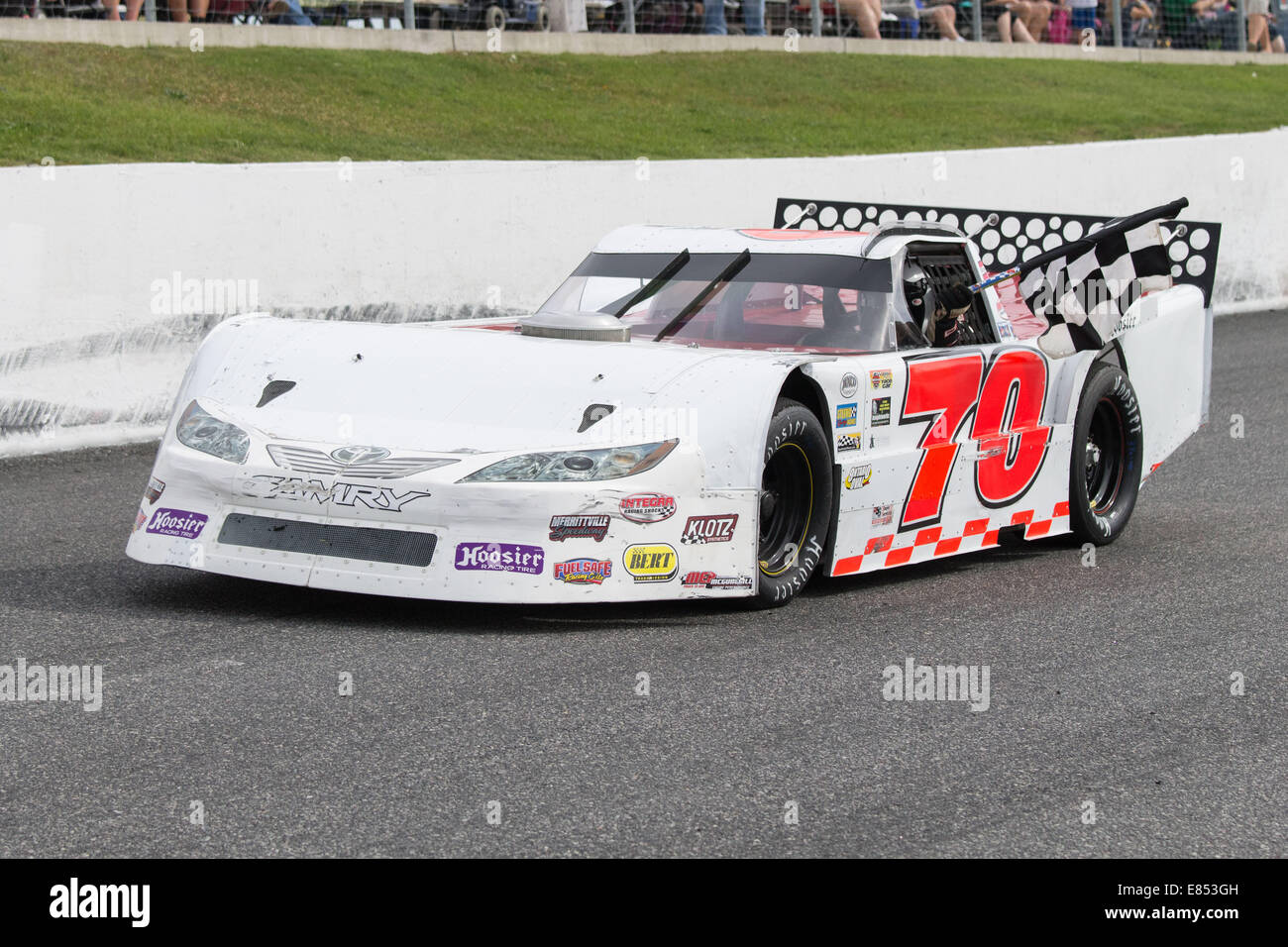 OSCAAR Outlaw SUper Late Model driver JEFF HANLEY #70 Stock Photo - Alamy