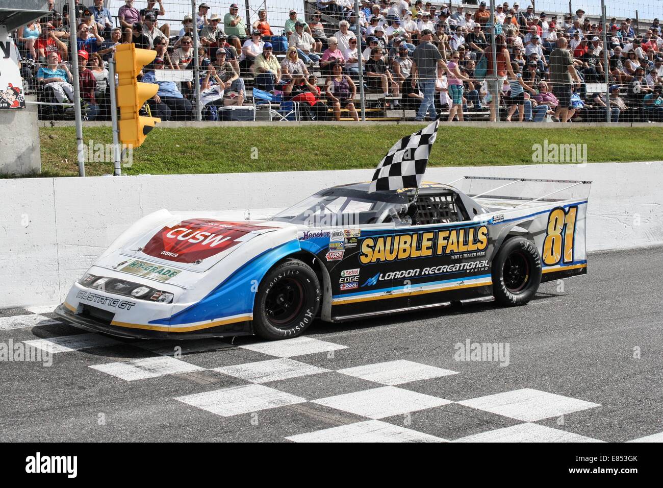 OSCAAR Outlaw SUper Late Model driver ANDREW GRESEL #81 Stock Photo - Alamy