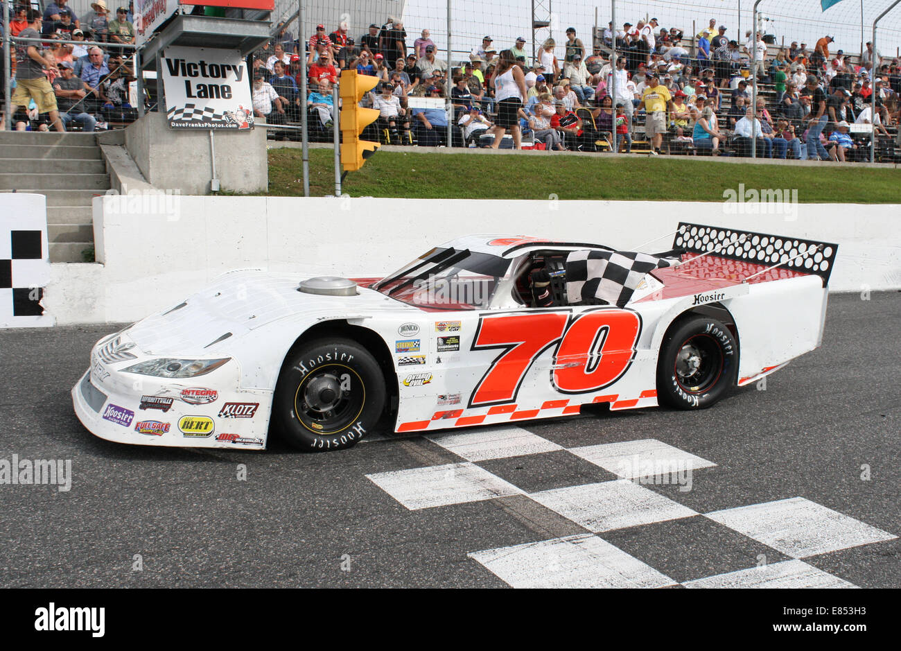 OSCAAR Outlaw SUper Late Model driver JEFF HANLEY #70 Stock Photo - Alamy