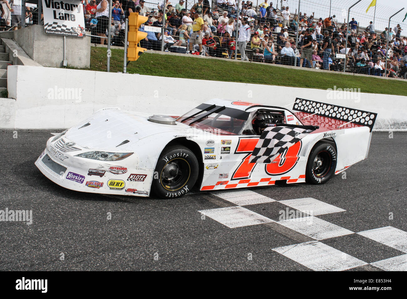 OSCAAR Outlaw Super Late Model driver JEFF HANLEY #70 Stock Photo - Alamy