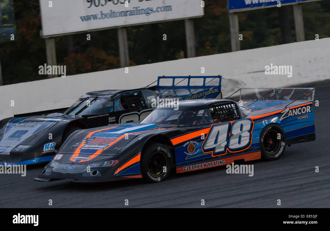 OSCAAR Outlaw SUper Late Model Driver DWAYNE BAKER #48 Stock Photo - Alamy