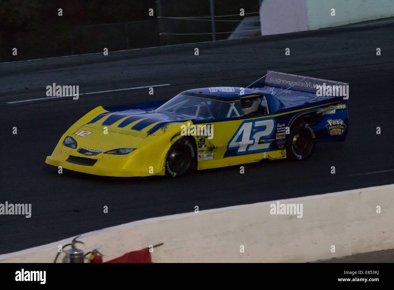 OSCAAR Outlaw SUper Late Model driver TYLER HAWN #42 Stock Photo - Alamy