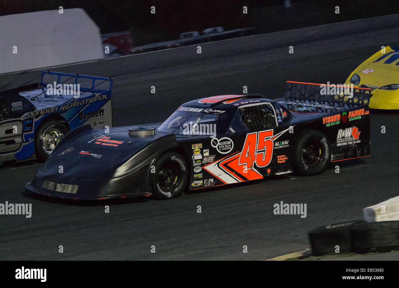 OSCAAR Outlaw Super Late Model driver ROB POOLE #45 Stock Photo - Alamy