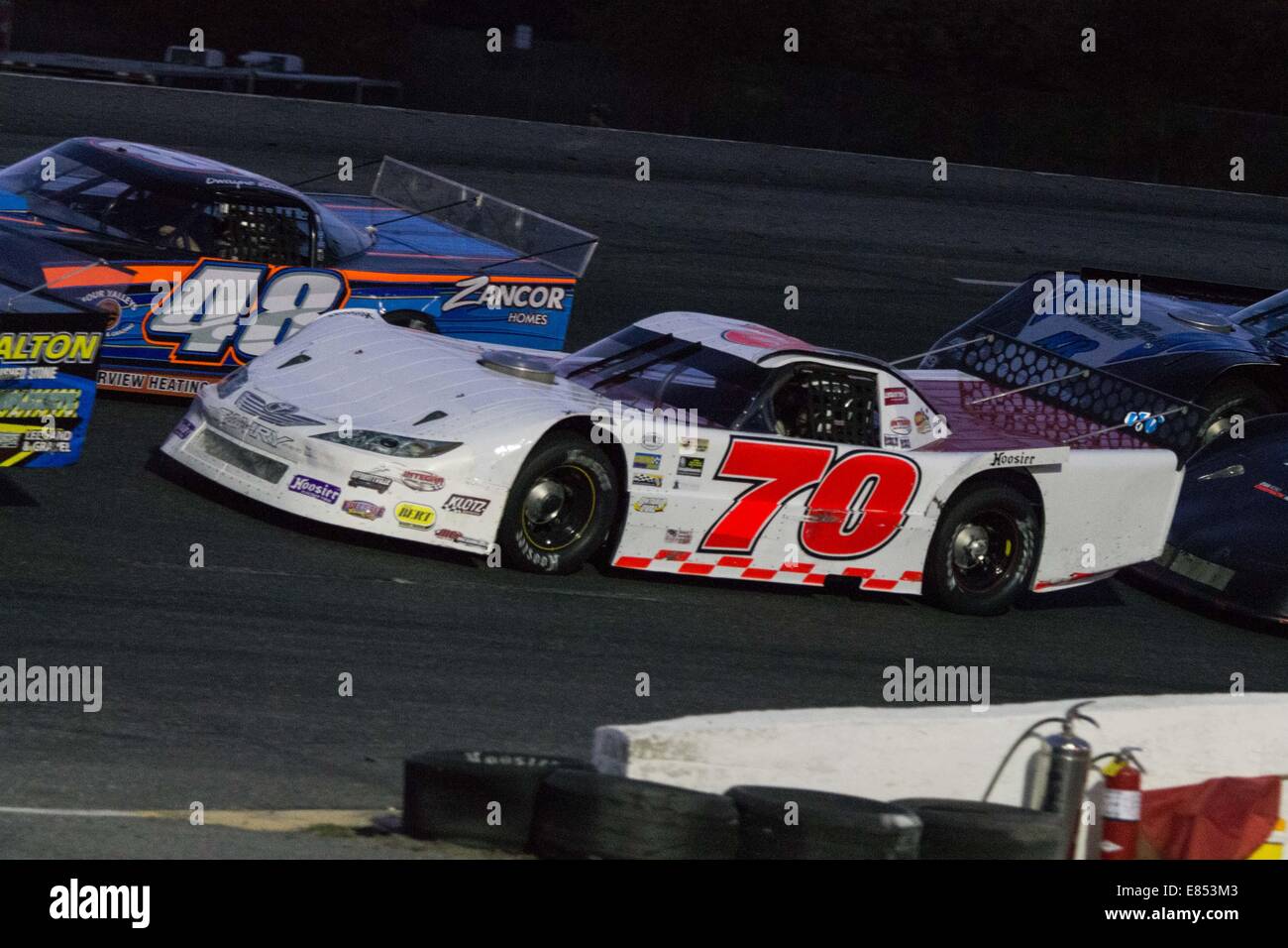 OSCAAR Outlaw SUper Late Model driver JEFF HANLEY #70 Stock Photo - Alamy
