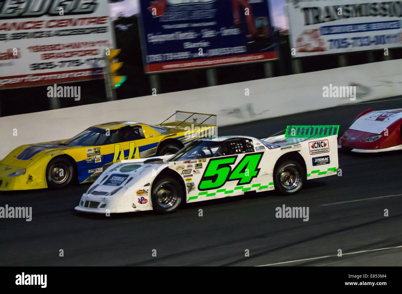OSCAAR Outlaw Super Late Model drivers MIKE BEYORE #54 and DAVE ...