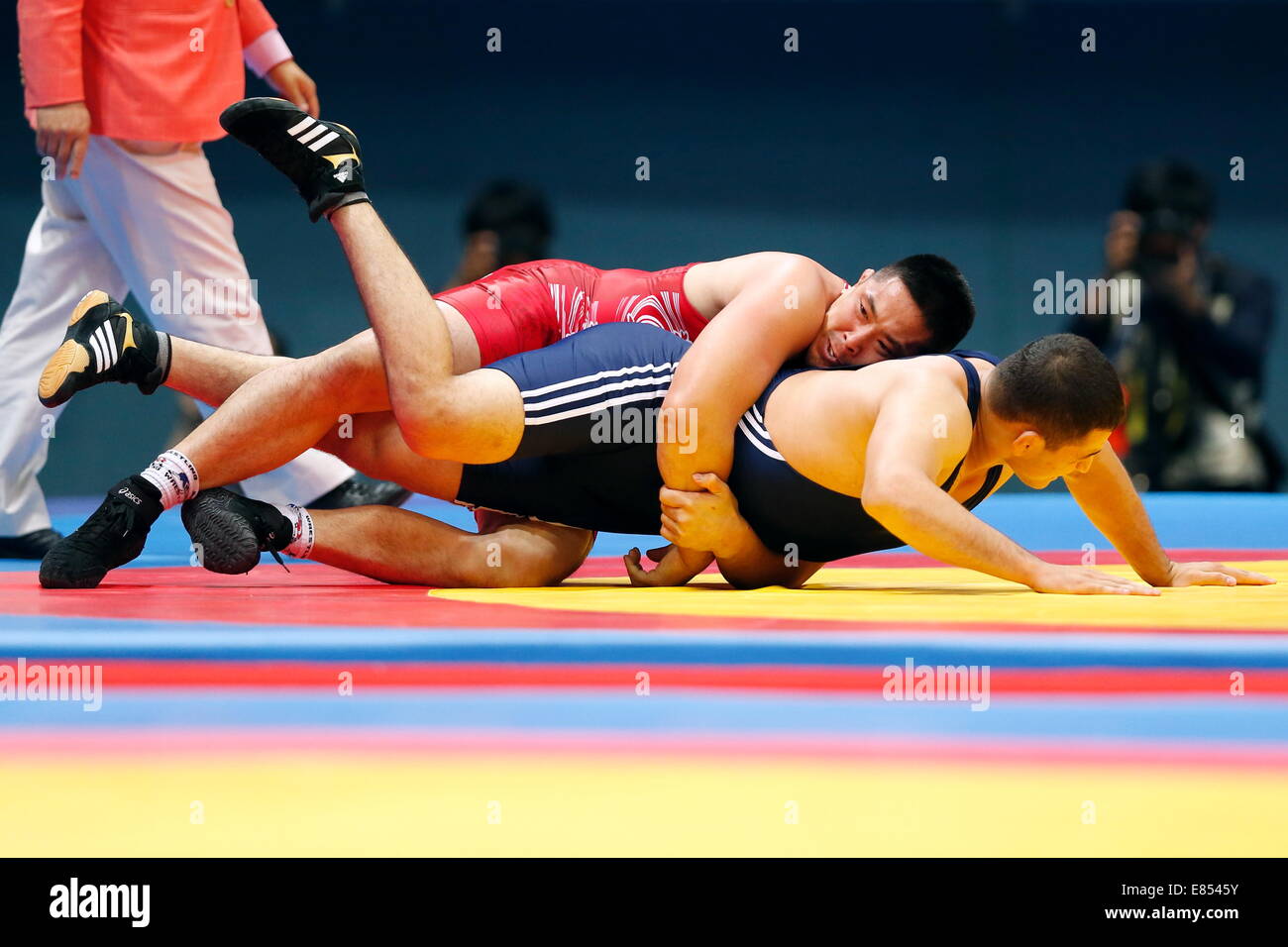 Incheon, South Korea. 30th Sep, 2014. Norikatsu Saikawa (JPN) Wrestling ...