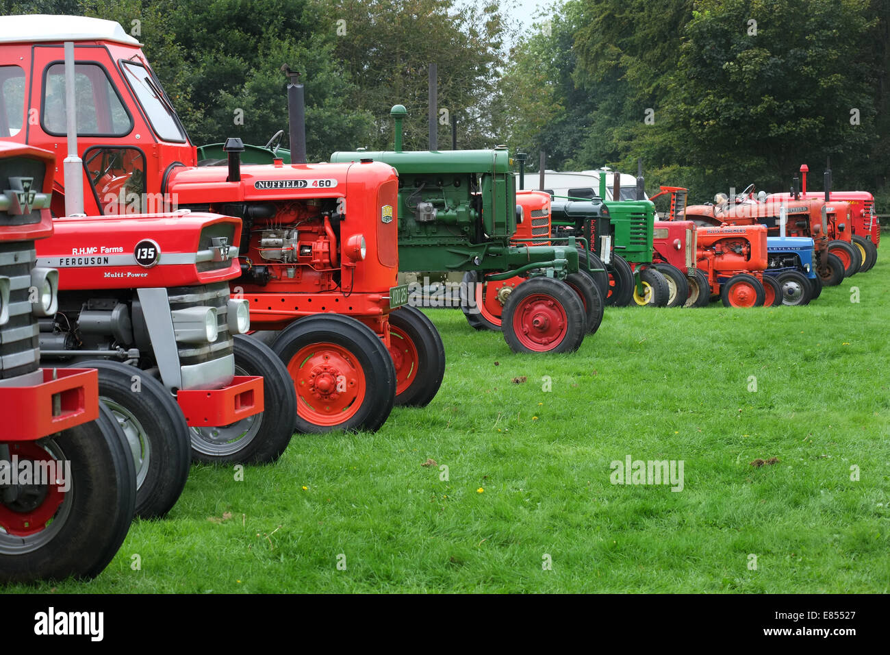 Vintage tractors on show Stock Photo - Alamy
