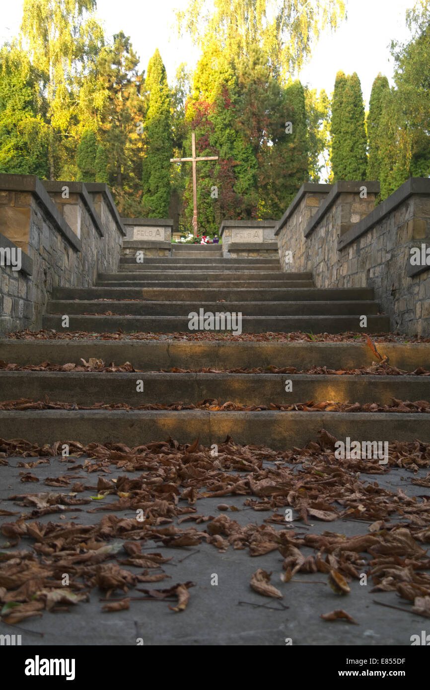 stairs to the cross Stock Photo - Alamy