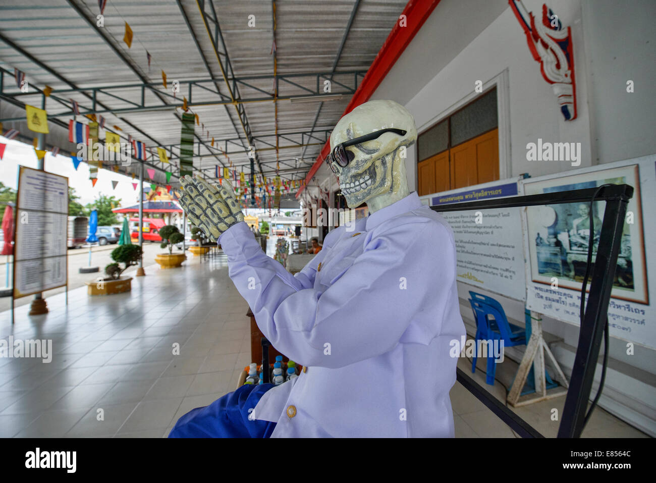 skeleton at a temple in Bangkok, Thailand Stock Photo - Alamy