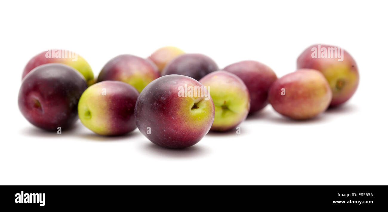 fresh raw olives isolated on white Stock Photo - Alamy