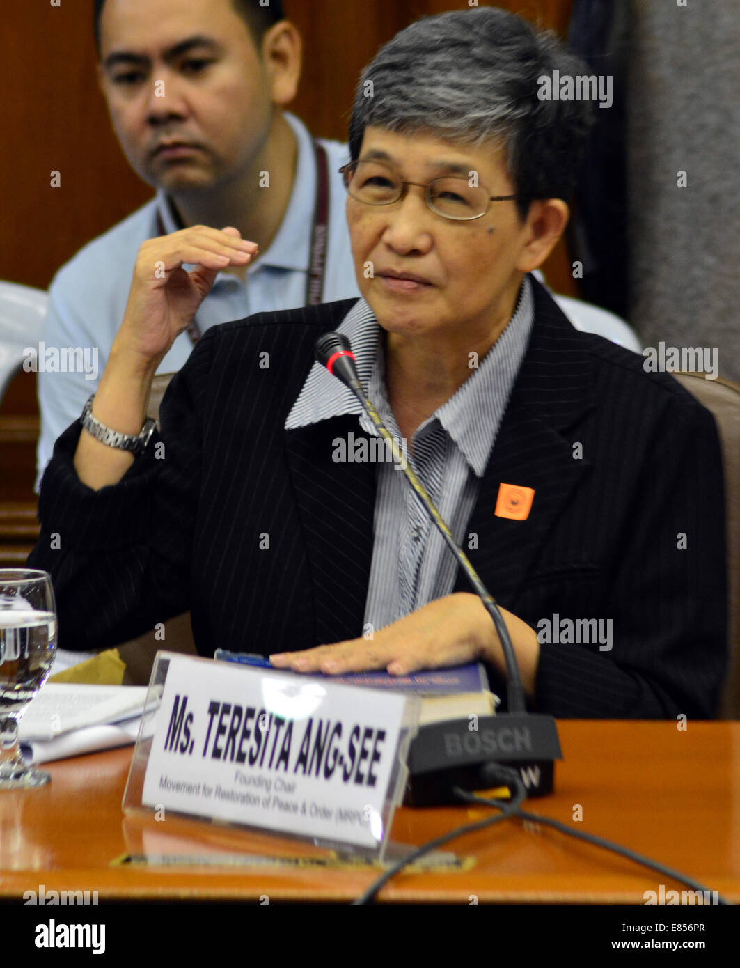 Pasay, Phillipines. 30th Sep, 2014. Mrs. Teresita Ang See, head of the ...