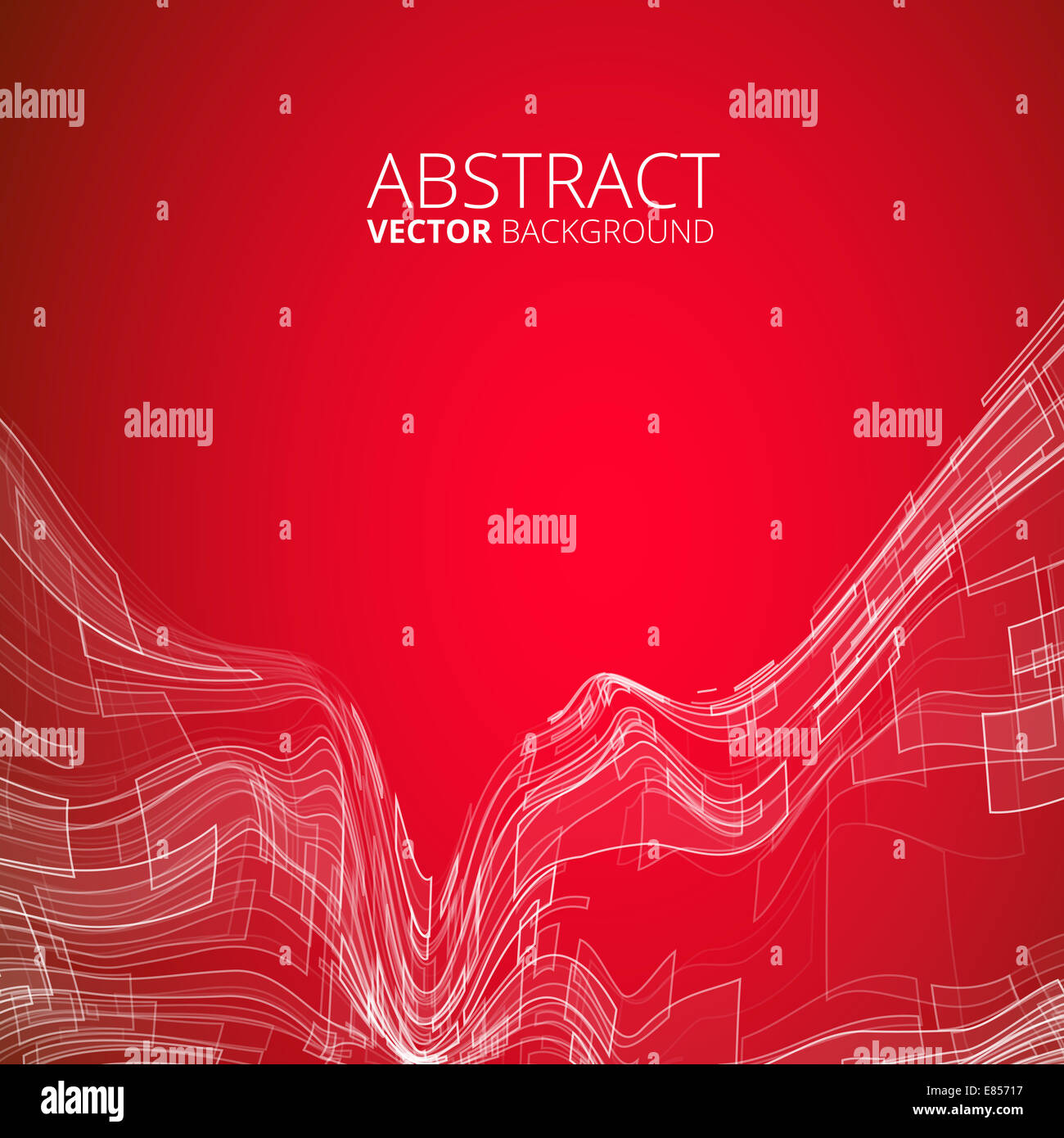 Abstract red virtual wire vector background Stock Photo - Alamy
