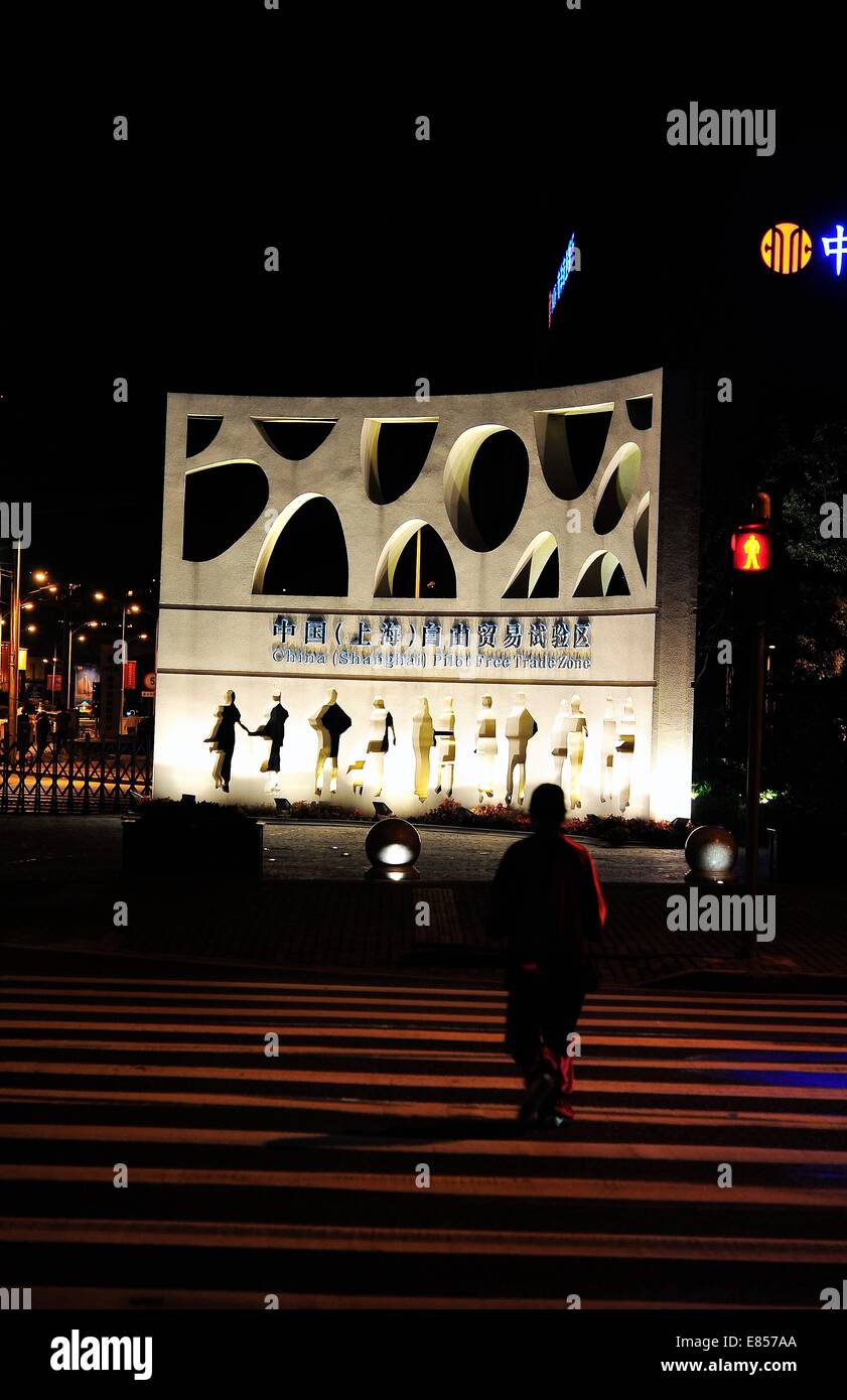 Shanghai, China. 30th Sep, 2014. Sculpture art at the Main gate of ...