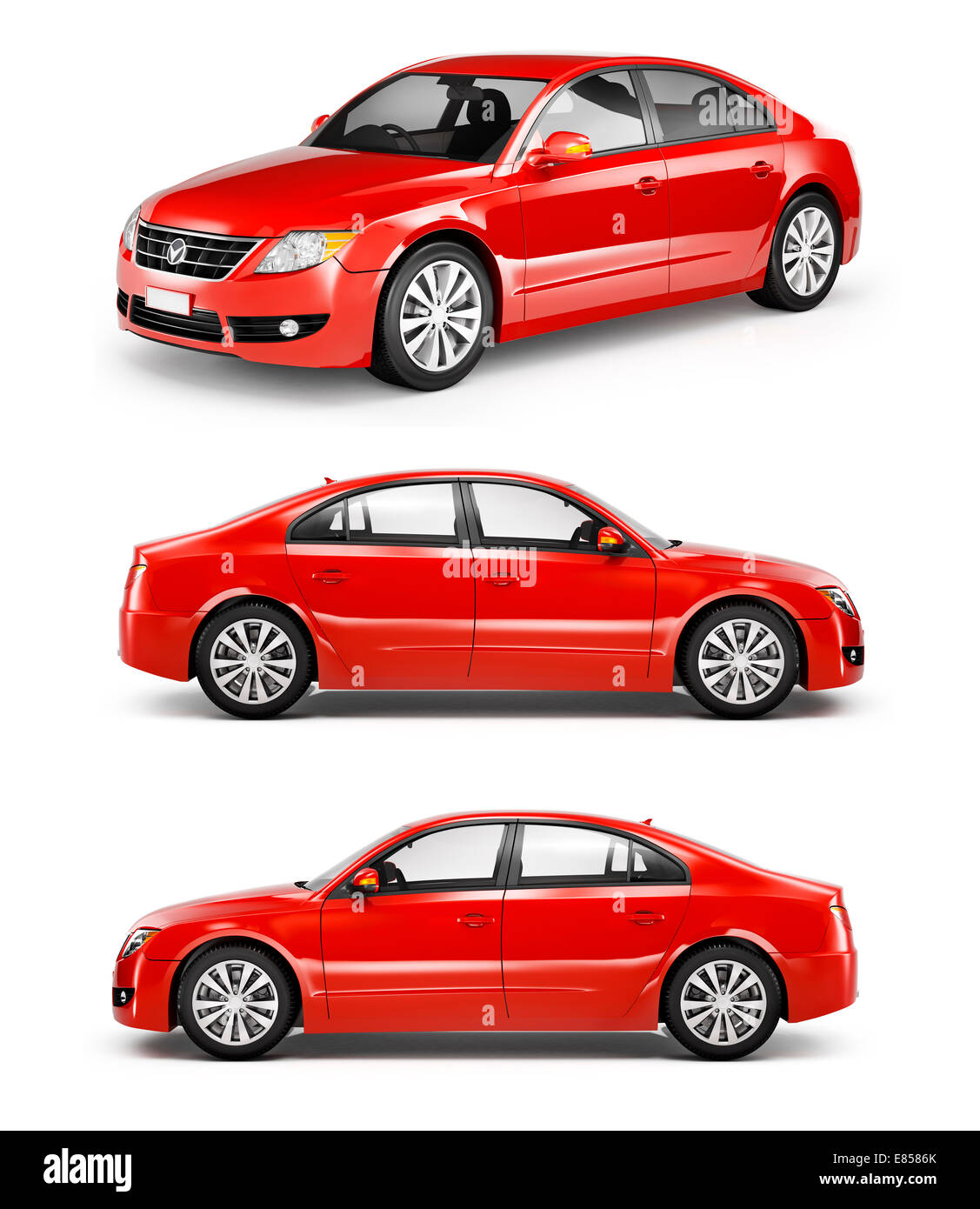 Red suv side view isolated on white hi-res stock photography and images ...