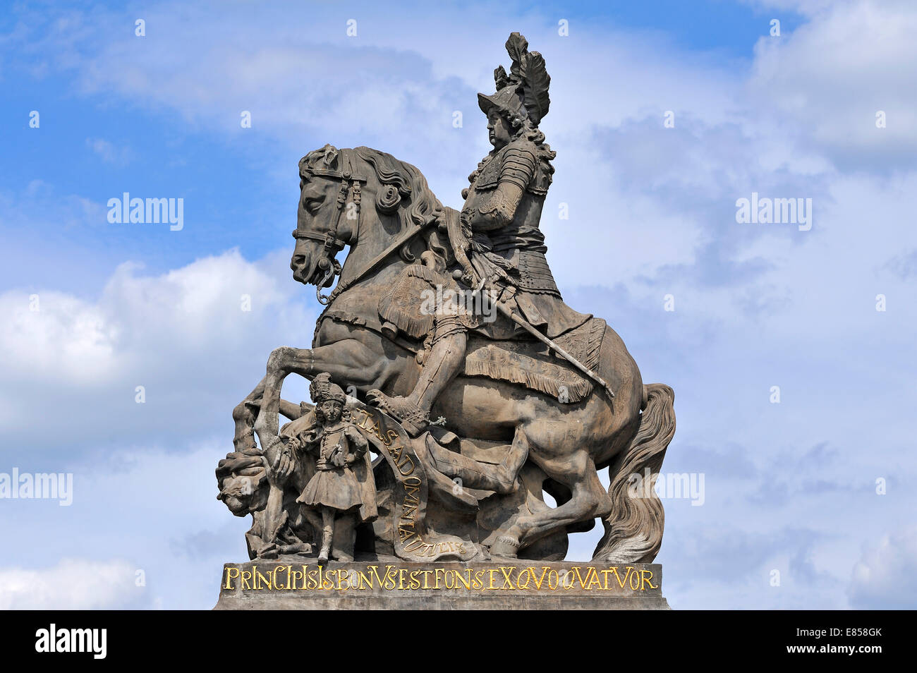 Margrave Fountain, 1699-1705, equestrian sculpture of Margrave ...