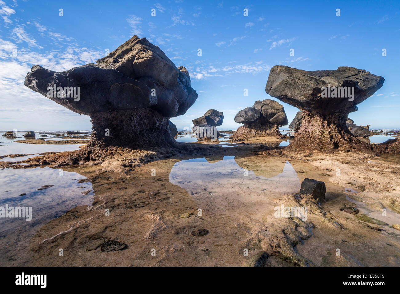Rock formations on the beach of Lavena, Taveuni, Fiji Stock Photo - Alamy