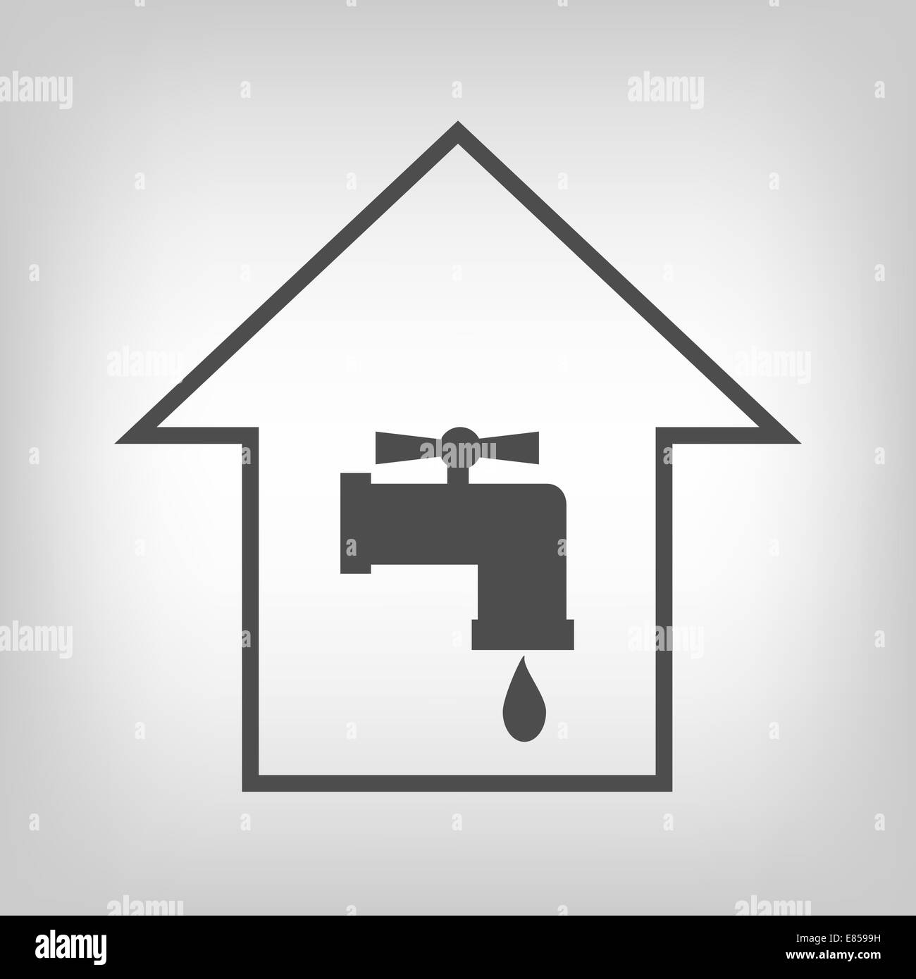 Tap in house sign Stock Photo - Alamy