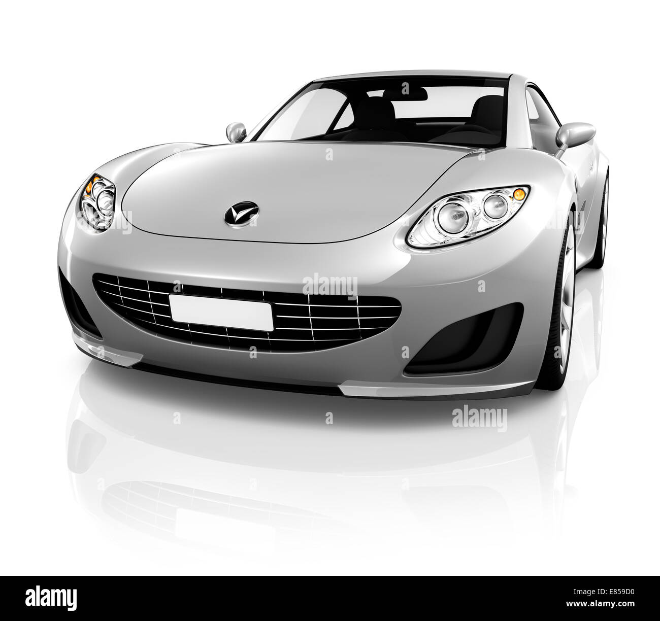 Sports car on a white background Stock Photo - Alamy