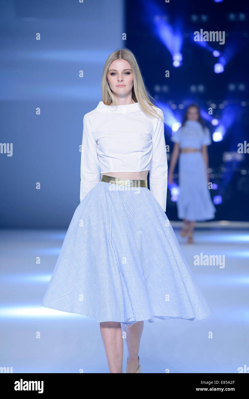 SYDNEY, AUSTRALIA - SEPTEMBER 27: A model showcases designs for Phoenix ...