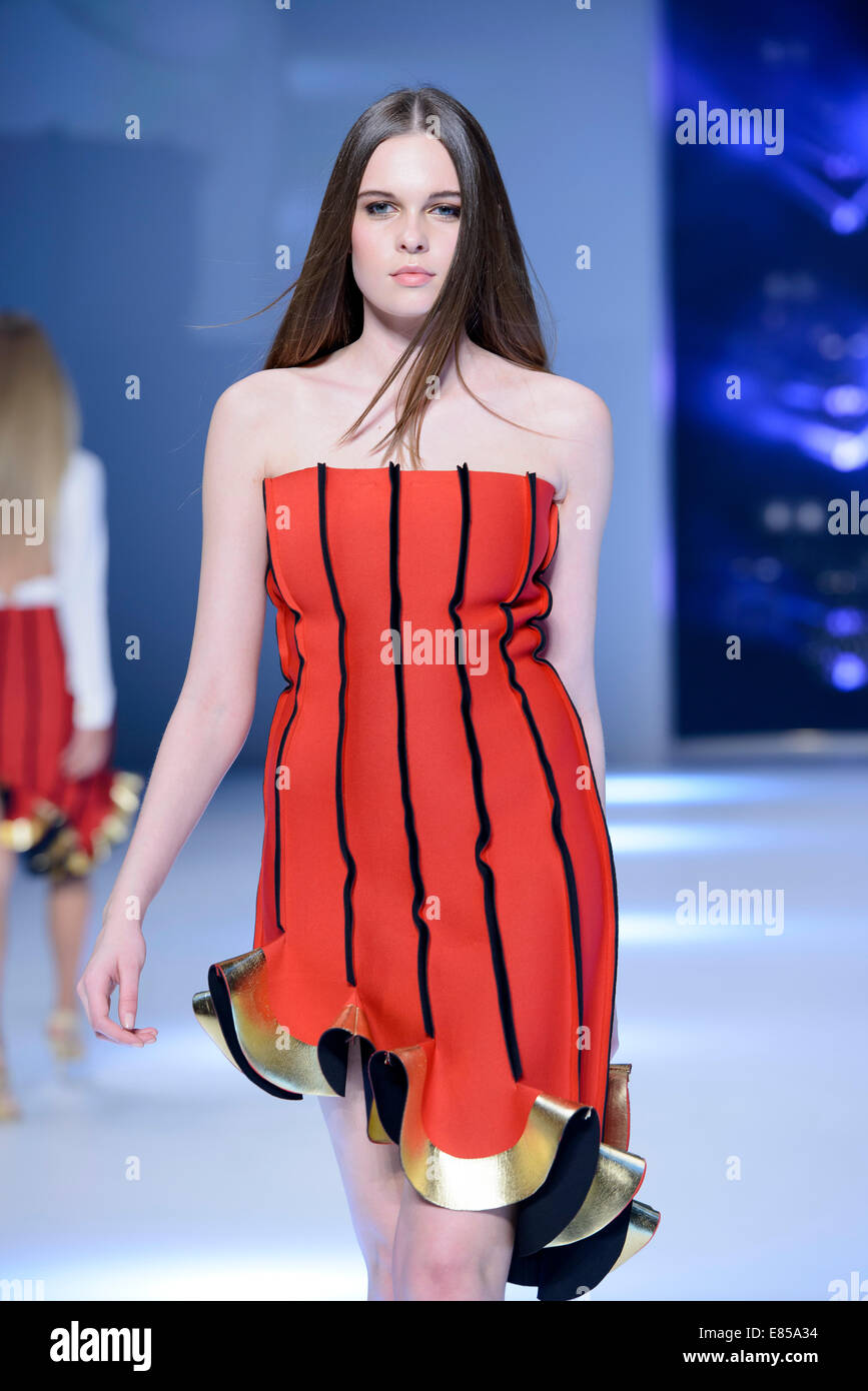 SYDNEY, AUSTRALIA - SEPTEMBER 27: A model showcases designs for Phoenix ...