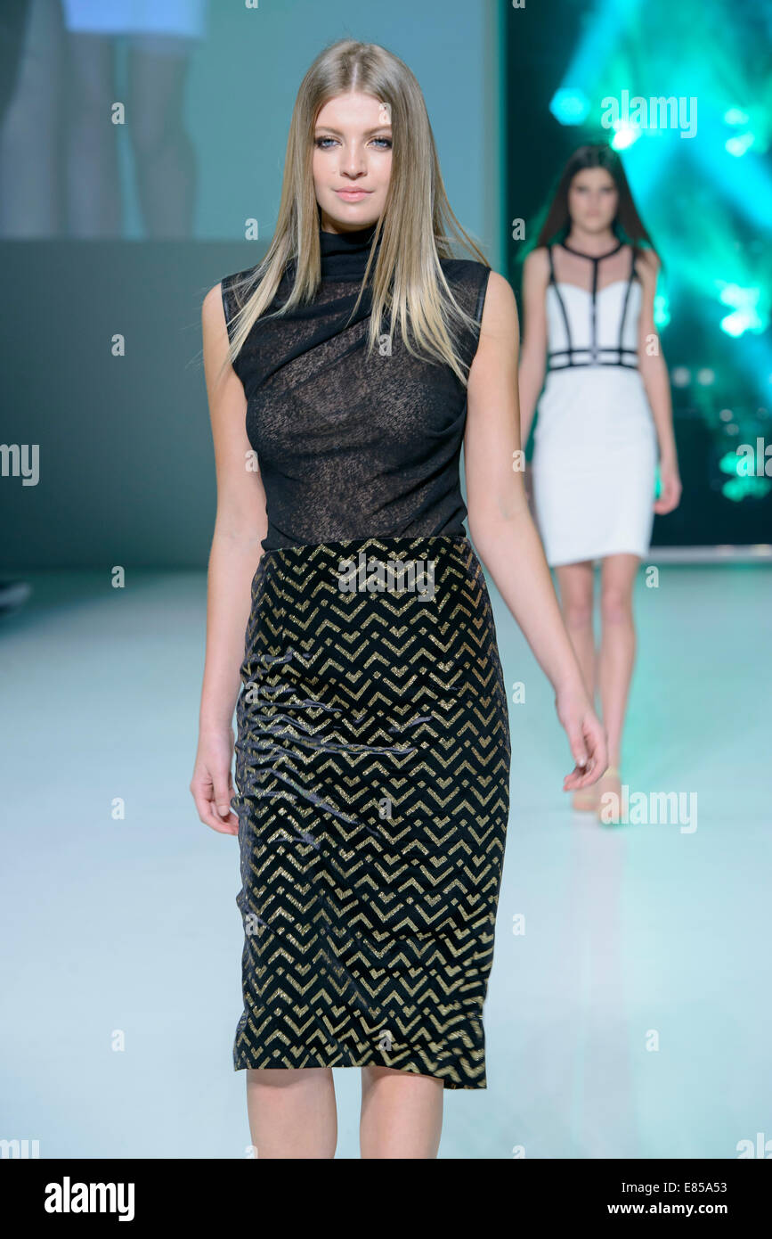 SYDNEY, AUSTRALIA - SEPTEMBER 27: A model showcases designs for Betty ...